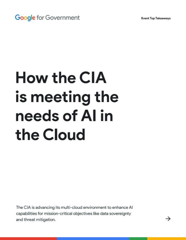 How the CIA is meeting the needs of AI in the Cloud