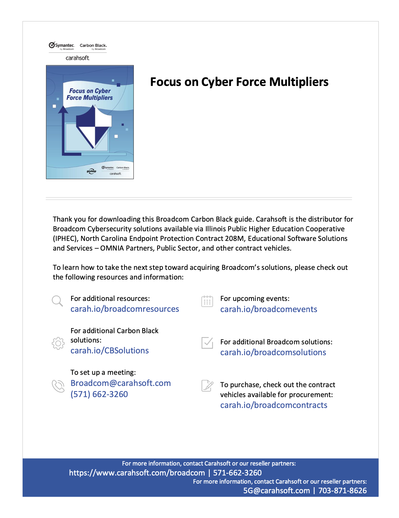 Focus on Cyber Force Multipliers
