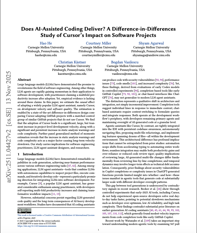 Does AI-Assisted Coding Deliver? A Difference-in-Differences Study of ...