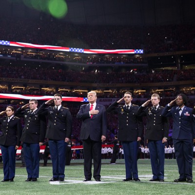 Play of the Day: The President Stands For the National Anthem ...