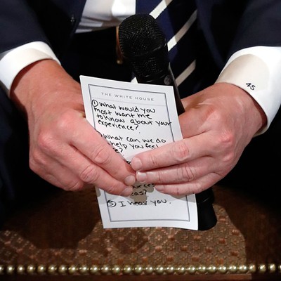 Play of the Day: President Trump's Listening Session Notes - Government ...