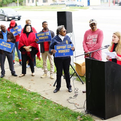 Social Security Union Rallies Outside the Agency's Headquarters for ...