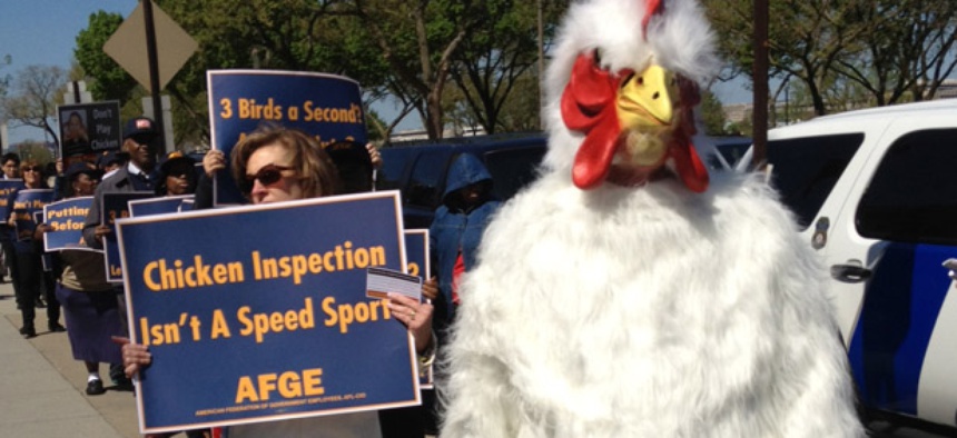 USDA ‘playing chicken with safety,’ protesters charge - Government ...