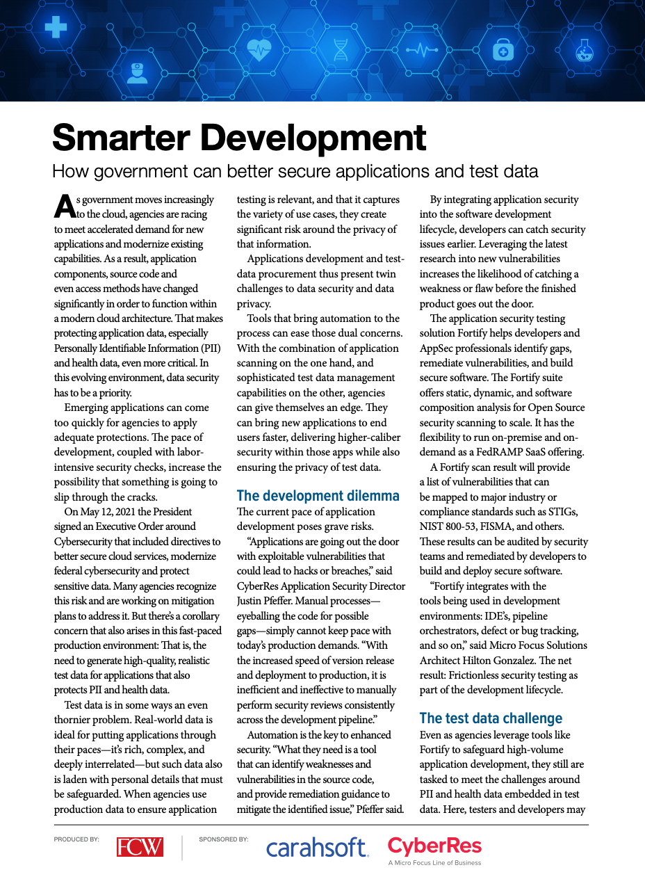 Smarter Development: How Government Can Better Secure Applications and ...